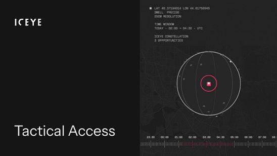 ICEYE lança o Tactical Access, que fornece tarefas por satélites para ...